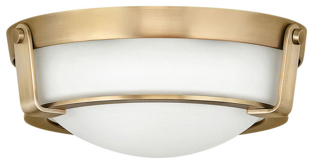 Hinkley 3223HB-LED Small Flush Mount, Light Brass - Transitional ...