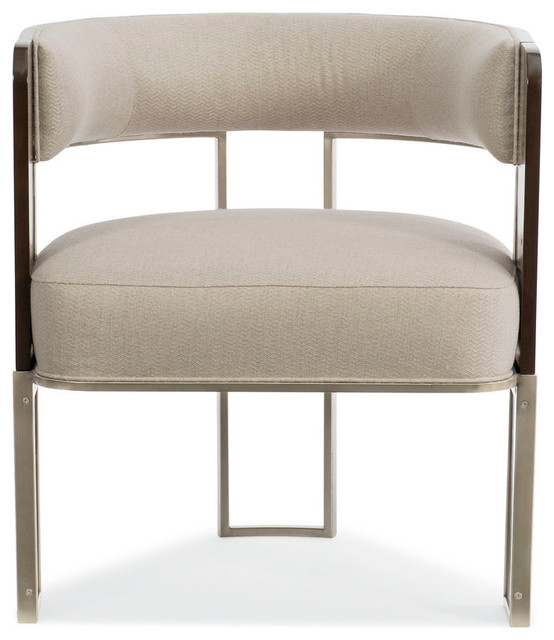 Modern Streamline Open Back Barrel Chair - Contemporary - Armchairs And ...