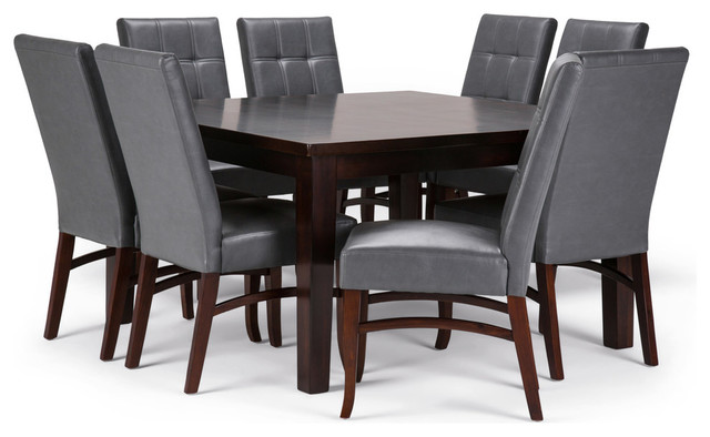 Ezra Contemporary 9-Piece Dining Set - Transitional - Dining Sets - by ...