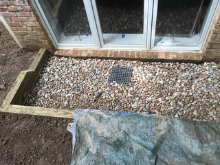 window well drain project - Traditional - Indianapolis - by Huser's ...