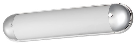 Maxim Lighting Capsule 1-Light 24" LED Wall Sconce, Chrome/White ...