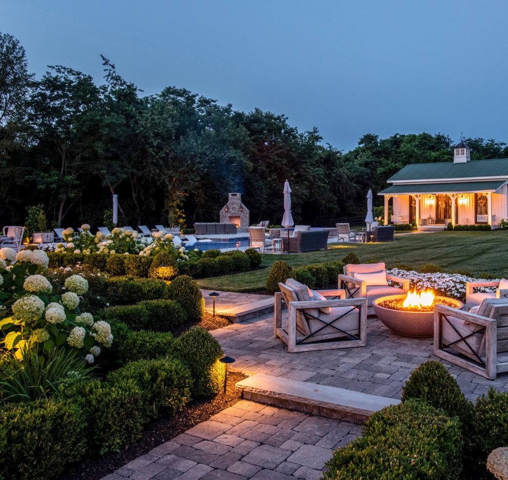 Fire Pit & Barn - Farmhouse - Landscape - Nashville - by Forte Building ...