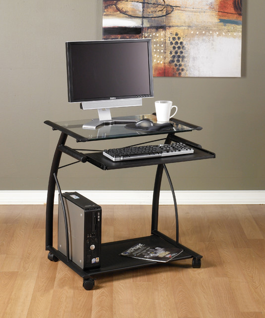 L Mobile Laptop Cart - Contemporary - Office Carts And Stands - by ...