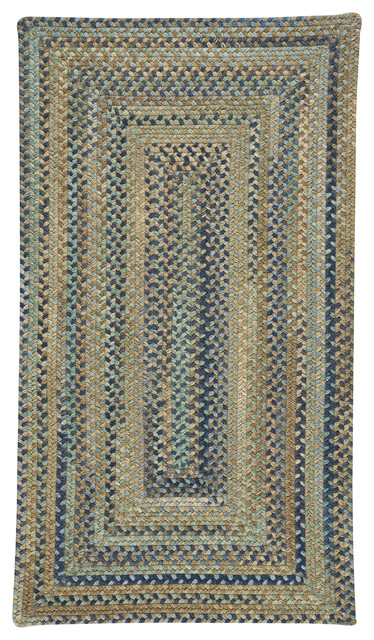 Tooele, Braided Concentric Rug, Concentric Square 8' 6"x8' 6 ...