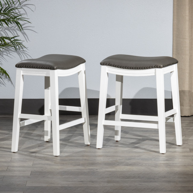 DTY Indoor Living Aurora Saddle Stool - Counter Stool, 25 ...