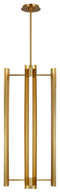 Carson LED Pendant, Burnished Brass - Transitional - Pendant Lighting ...