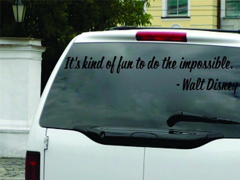 Its Kind Of Fun To Do The Impossible Walt Disney Decal, 6x24", 6X24 ...