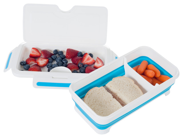 Rectangular Expandable Lunch Box with Dividers by Classic Cuisine ...