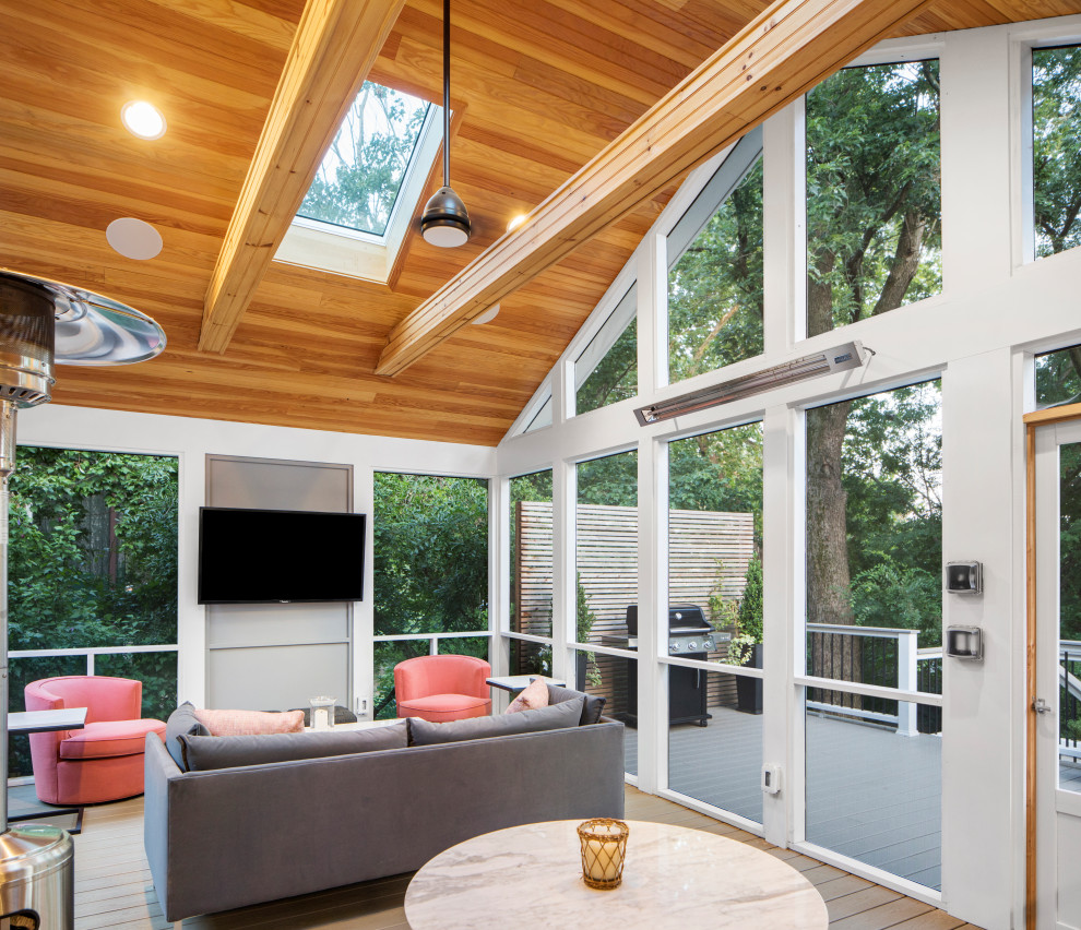 Palisades Screen porch - Contemporary - Porch - DC Metro - by Landis ...
