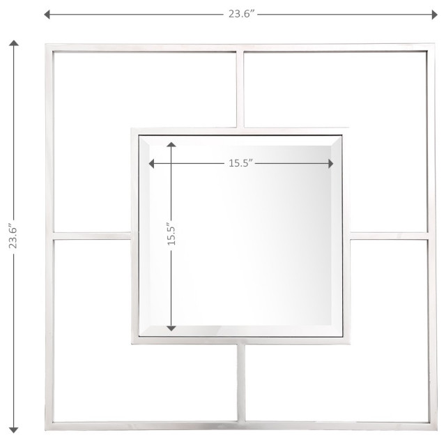 Square, Square Wall Mirror - Contemporary - Wall Mirrors - by ...