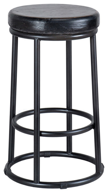 Color Pop Black Counter Stool - Industrial - Bar Stools And Counter ...