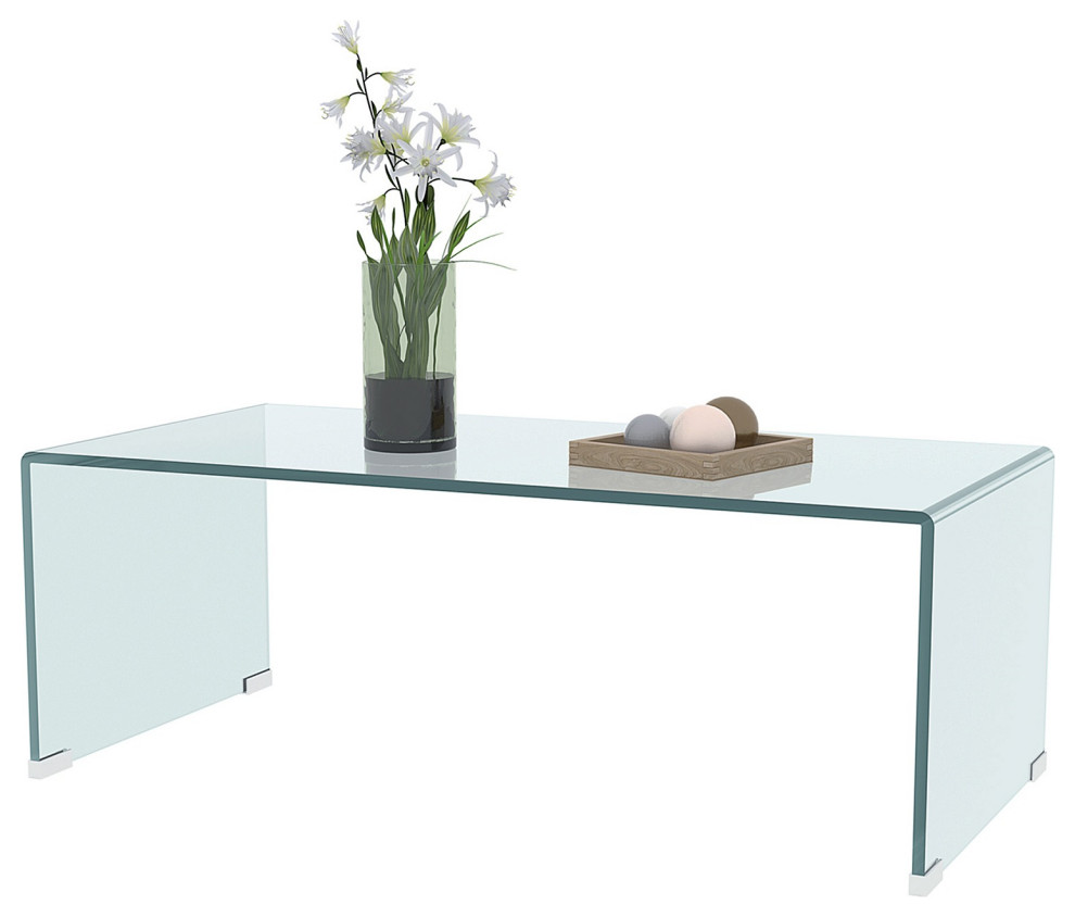 Whole Tempered Glass Coffee Table Clear Table Transparent Coffee Table ...