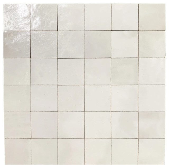 Contemporary Zellige, Off-White, Sample Piece - Traditional - Tile - by ...