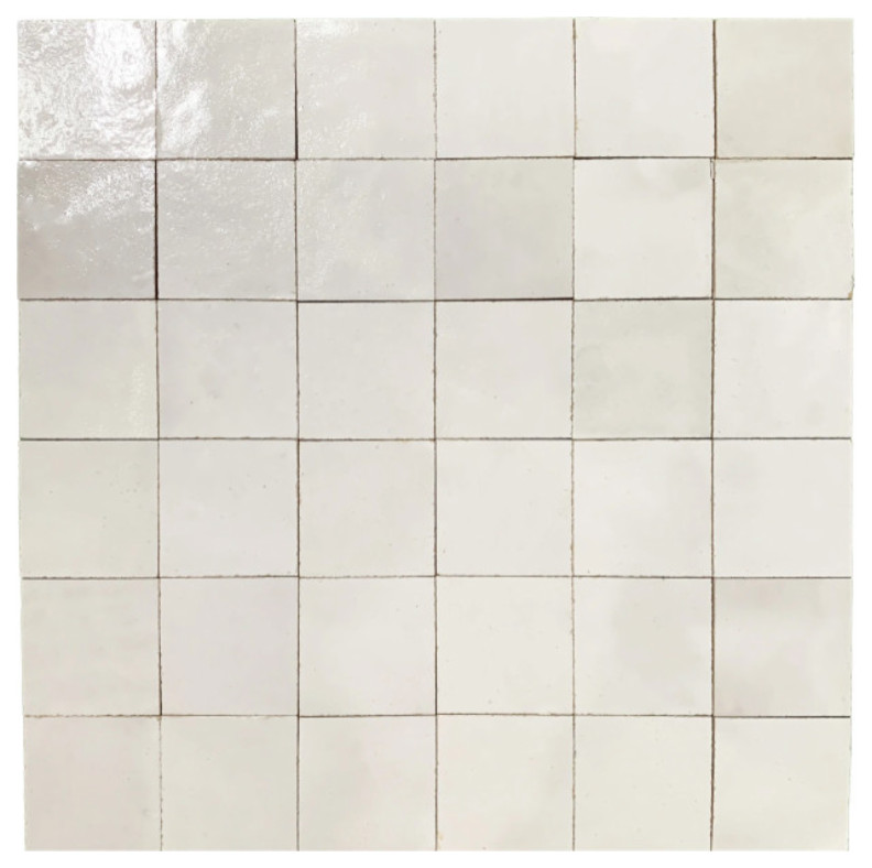 Contemporary Zellige, Off-White, Sample Piece - Traditional - Tile - by ...