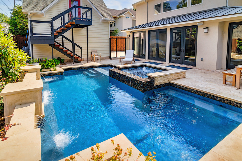 Geometric Pool Designs Dallas Highland Park And Plano Swimming Pool