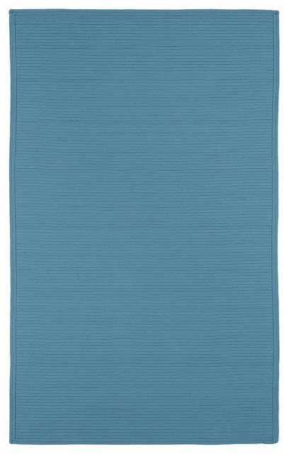 Kaleen Bikini Collection Rug, Teal, 9'x12' - Contemporary - Outdoor ...