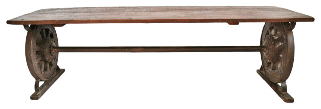 Salvaged Old Wheel Bench - French Country - Dining Benches - by Design ...