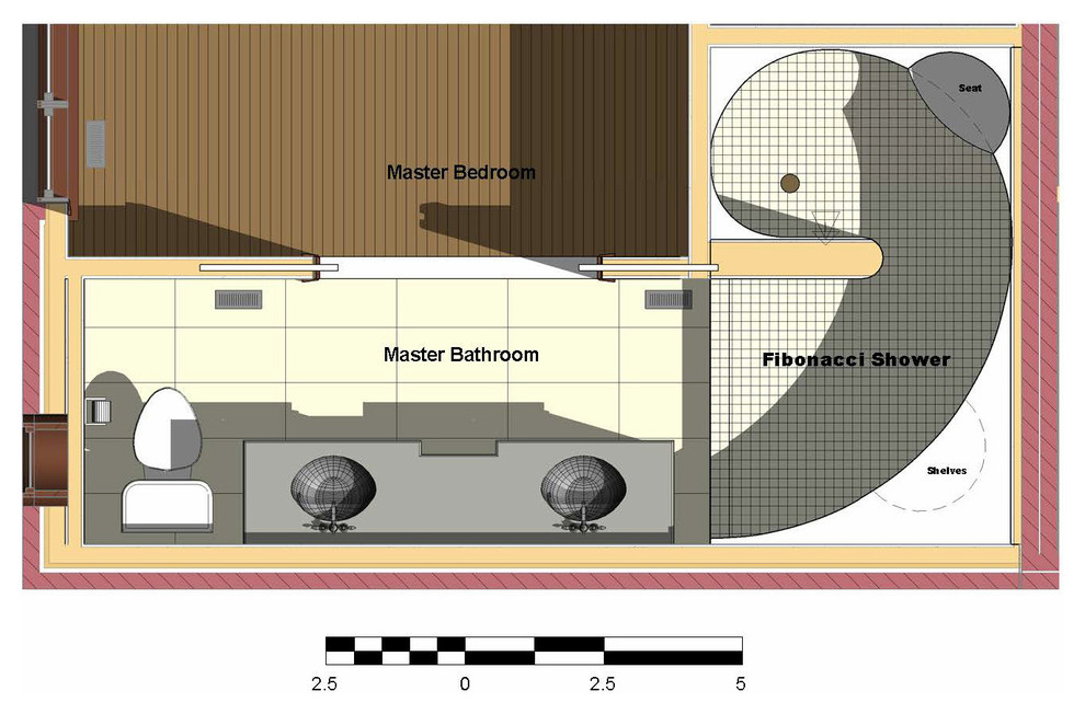 Fibonacci Shower: Floor Plan - Modern - Chicago - by Archi/Build Group ...