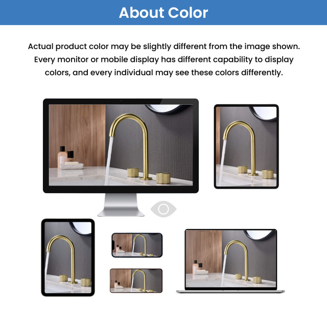 Circular X 8" Bathroom Sink Widespread Faucet with Drain Assembly ...