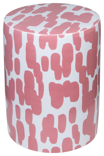 Taurus Ceramic Stool, Round - Contemporary - Accent And Garden Stools ...