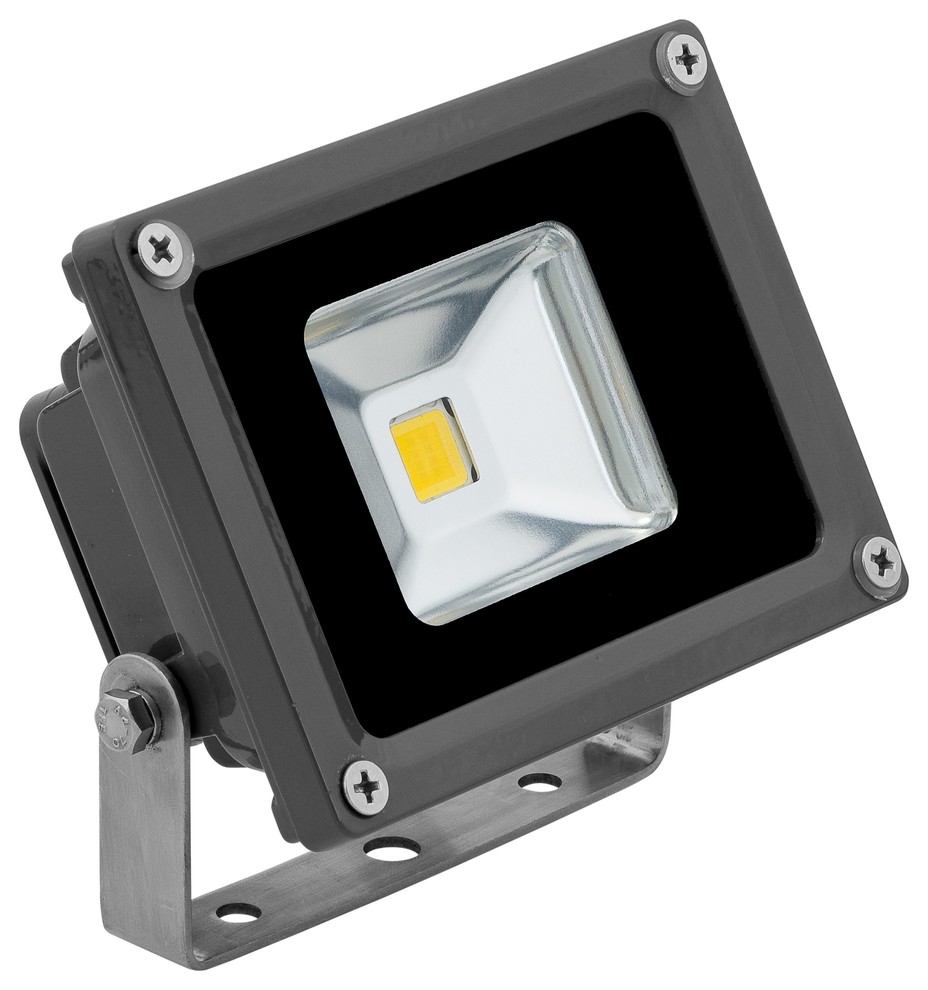10 Watt LED Flood Light, 85V-265VAC, 3200K Warm White, 80 Degree Beam ...