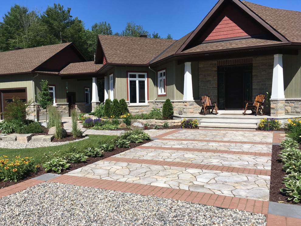 Front yard pavers detail - Montagne - Ottawa - par Studio 853 design ...