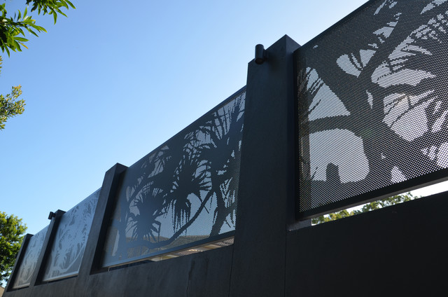 Perforated Pool Fence - Beach Style - Pool - Brisbane - by DSD ...