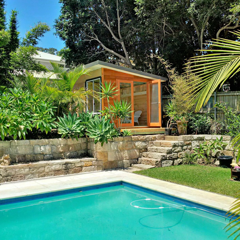 Room of the Day: Pool House Welcomes Guests in Style