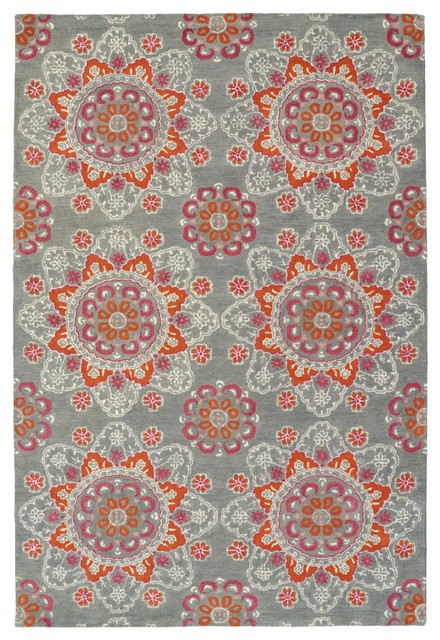 Kaleen Global Inspiration Collection Rug, Gray, 2'x3' - Contemporary ...