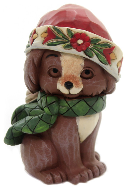 Jim Shore MINI CHRISTMAS PUPPY Polyresin Dogs Canine Holiday 6004296 ...