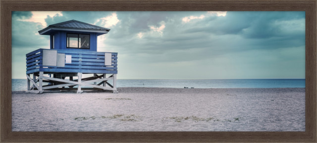 Blue Watchtower, Giclee Reproduction Artwork, 22x10 - Beach Style ...
