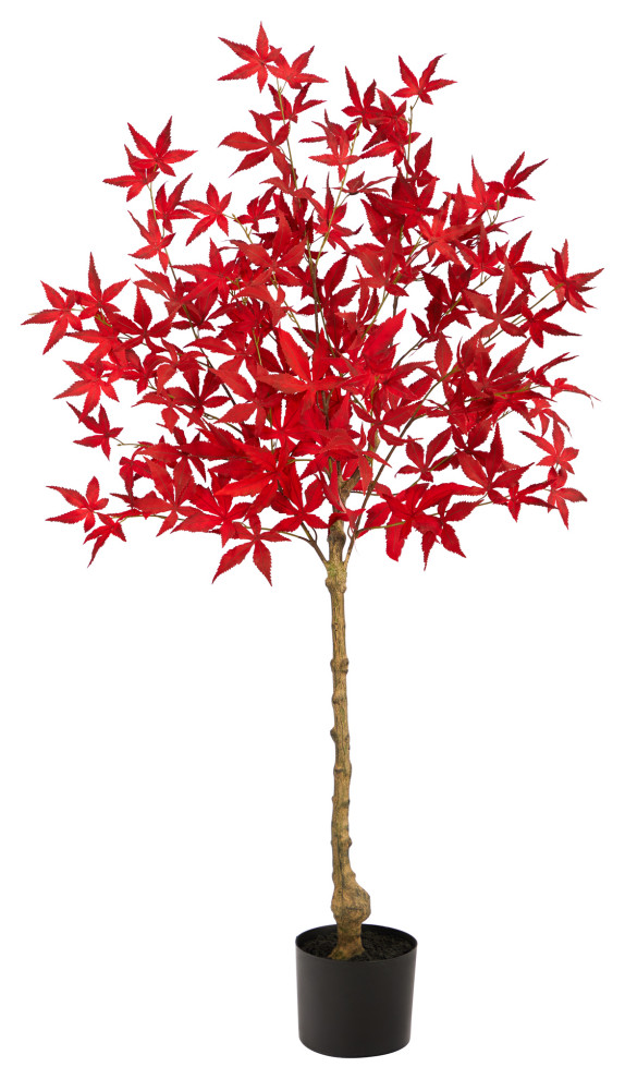 4' Autumn Maple Artificial Fall Tree - Modern - Artificial Plants And ...