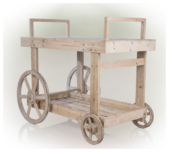 Wooden Flower/Plant/Cart/Display with Wheels - Farmhouse - Potting ...