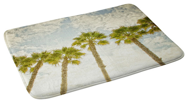 Shannon Clark Palm Trees Memory Foam Bath Mat, 34"x21" - Tropical ...