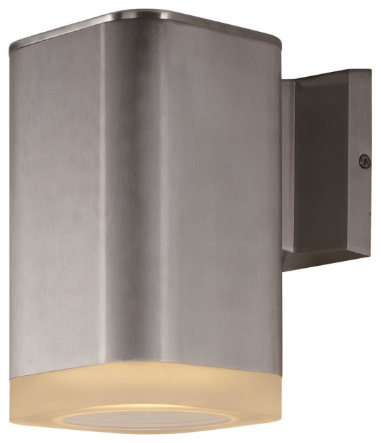 Lightray LED Wall Sconce, Brushed Aluminum - Transitional - Outdoor ...
