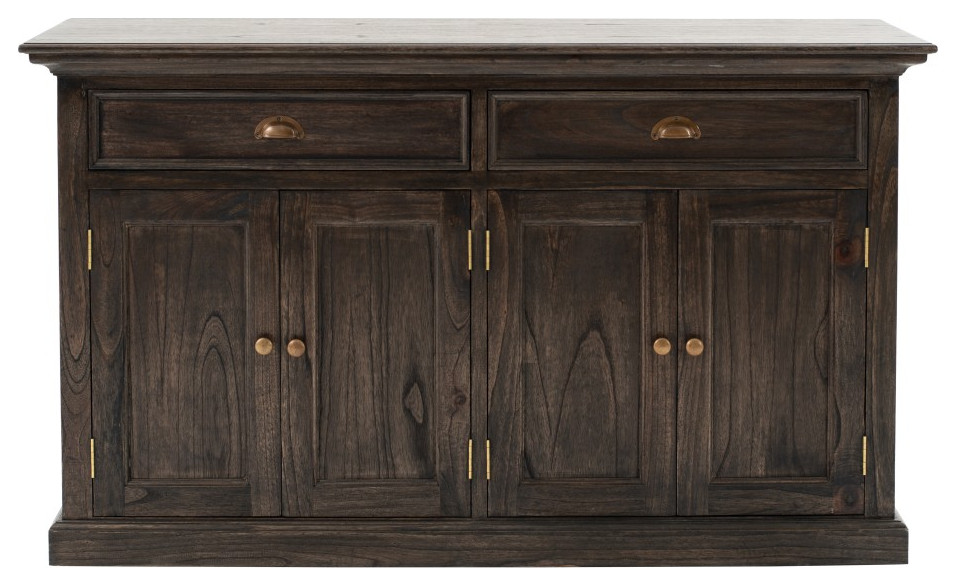 Classic Rustic Espresso Buffet Server - Rustic - Buffets And Sideboards ...