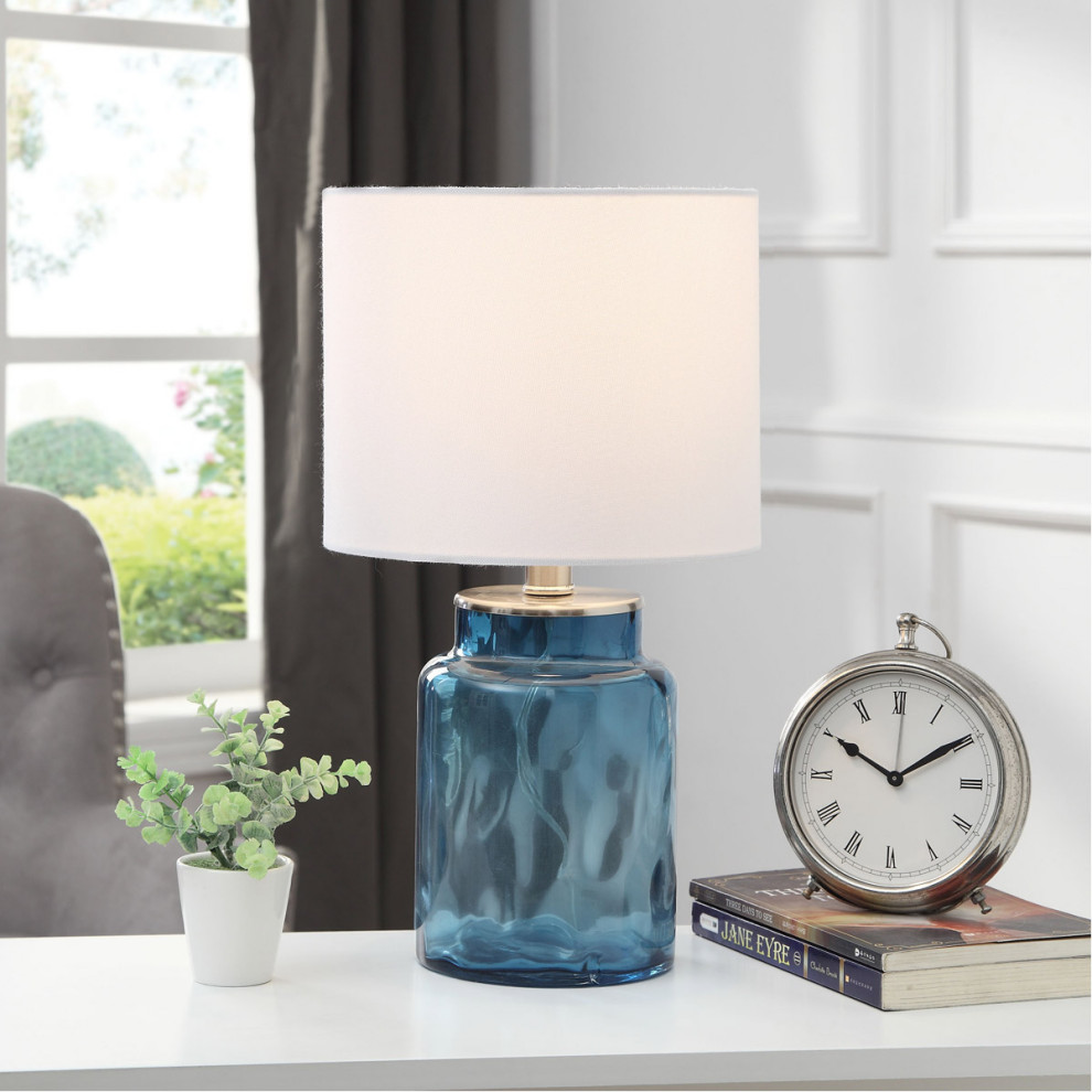 Signature 1 Light Table Lamp, Blue, 9" - Contemporary - Table Lamps ...