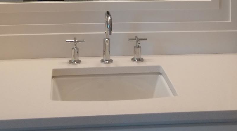 undermount bathroom sink gap
