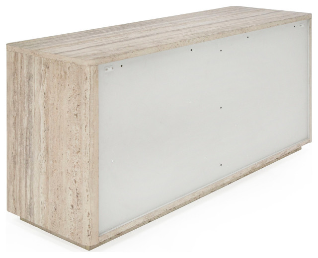 Nova Domus Roma Modern Travertine, Gold Dresser - Rustic - Dressers ...