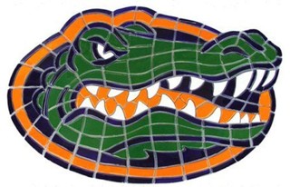 University of Florida Gator Head Ceramic Swimming Pool Mosaic 11"x17 ...