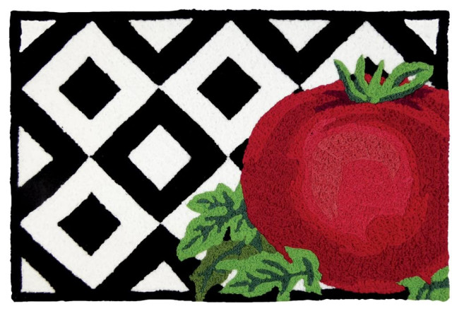 JellyBean Accent Rug Tomato On Tile - Farmhouse - Area Rugs - by Uber ...