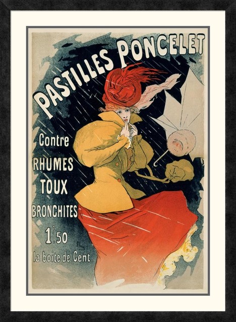 "Pastilles Poncelet" Framed Digital Print by Jules Cheret, 21x28", 26 ...