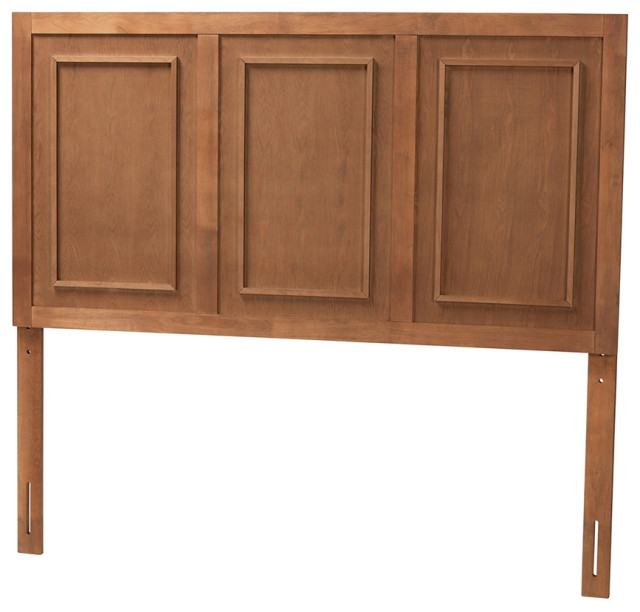 Classic and Traditional Ash Walnut Finished Wood Full Size Headboard ...