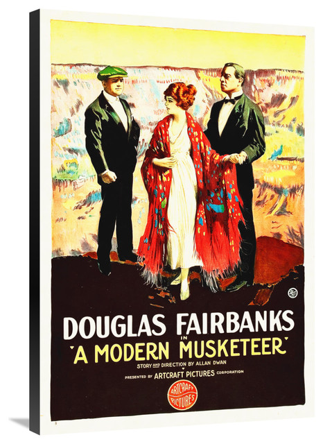 "A Modern Musketeer, 1917" Canvas by Hollywood Photo Archive, 12x18 ...