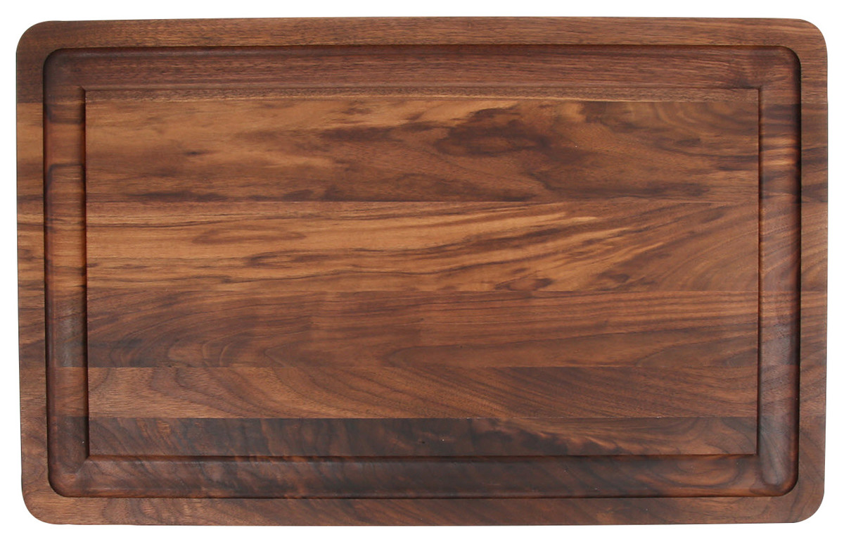 BigWood Boards Rectangle Walnut Carving Board - Contemporary - Cutting ...