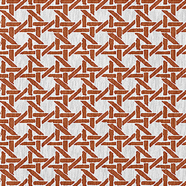 Rattan Geometric Indoor/Outdoor Rug, 5' Round - Contemporary - Outdoor ...