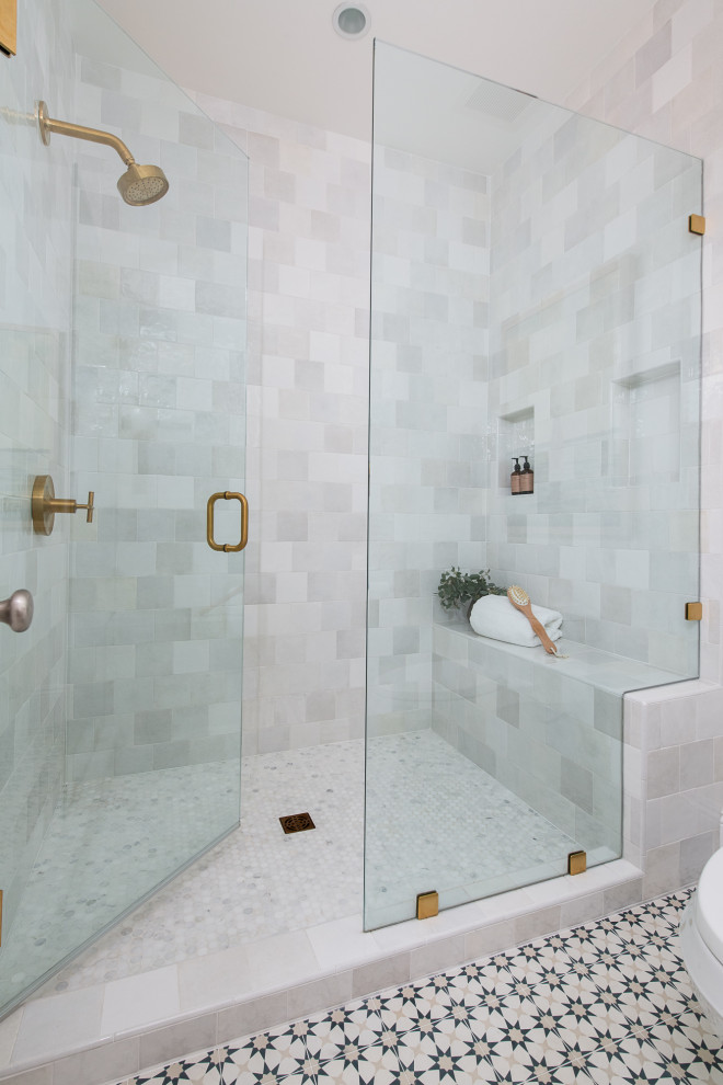Custom-built walk-in shower - Coastal - Bathroom - Orange County - by ...