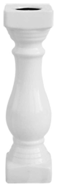 White Ceramic Balustrade 16" H, 20"H - Traditional - Stair Parts - by ...
