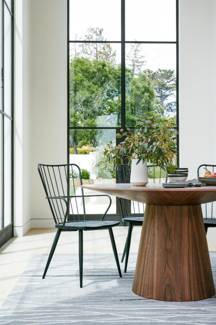 The Garrett Dining Table, 53", Contemporary, Round - Transitional ...