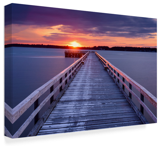 "Pier At Fort Foster" by Michael Blanchette Photography, Canvas Art, 22 ...